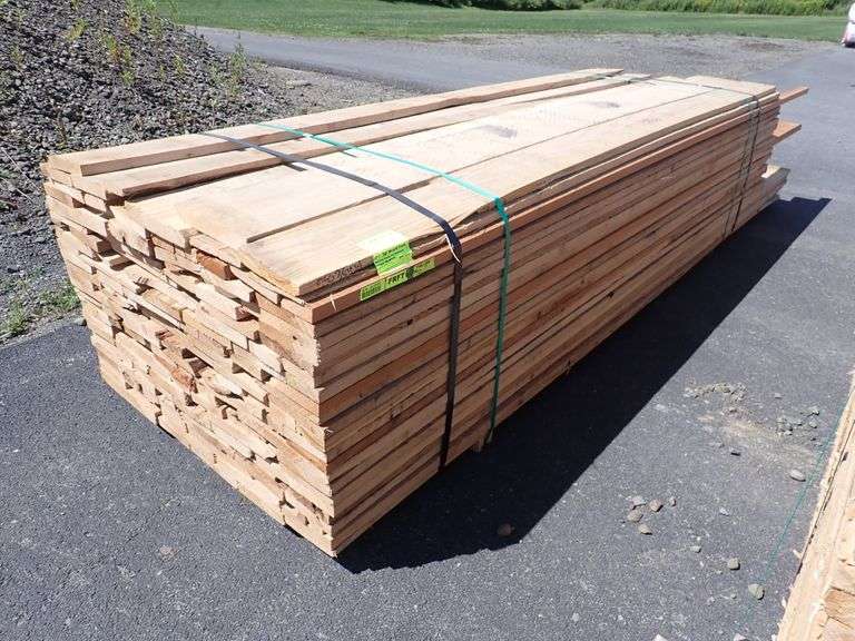 Red Oak Rough Cut Hardwood Lumber RW x RH x RL - Lambrecht Auction, Inc.