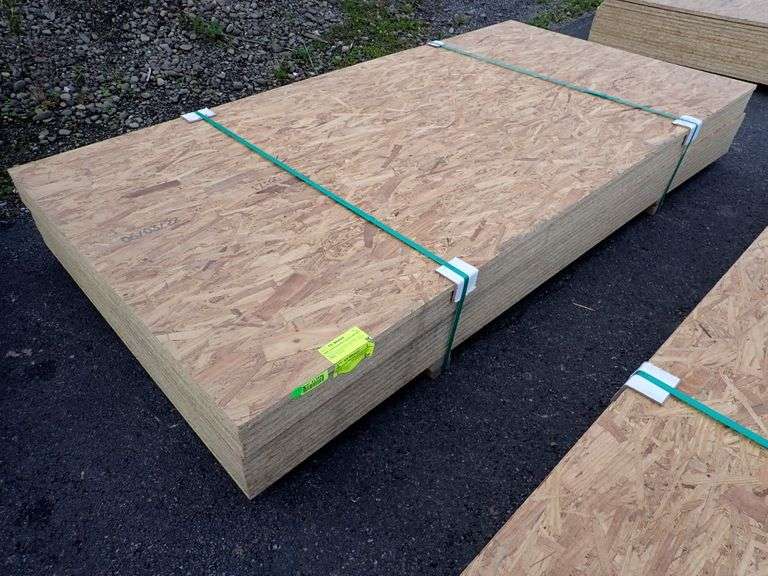 DryGuard OSB Underlayment 23/32" x 48" x 96" - Lambrecht Auction, Inc.