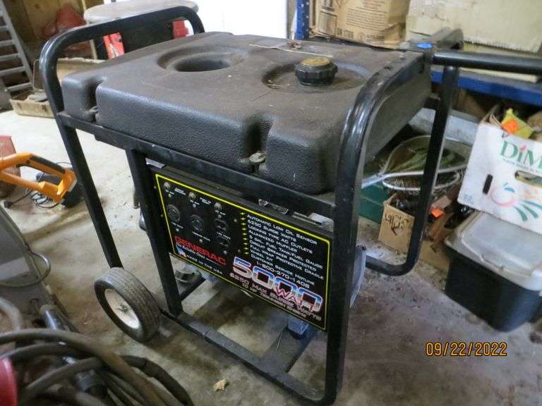 Generac 5,000 Generator - Lambrecht Auction, Inc.