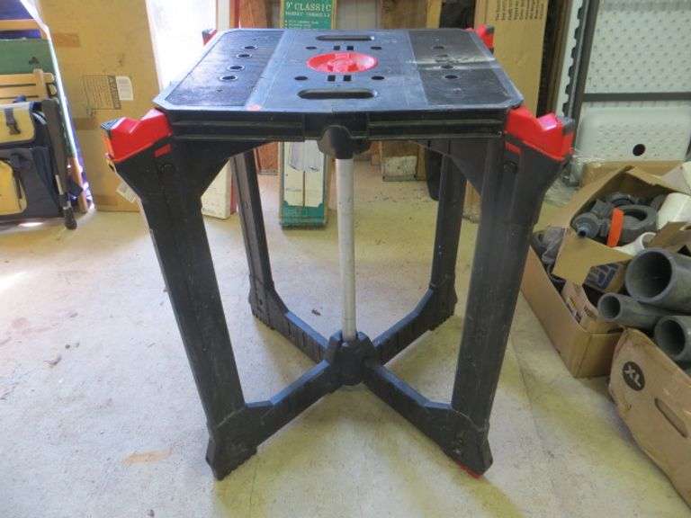 Folding Shop Work Table - Lambrecht Auction, Inc.