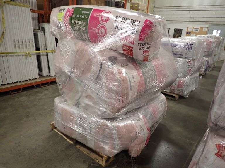 R-15 Unfaced Fiberglass Bagged Insulation - Lambrecht Auction, Inc.