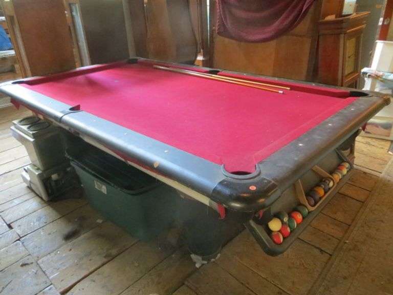 Large Pool Table - 31 x 102 x 58" - Lambrecht Auction, Inc.