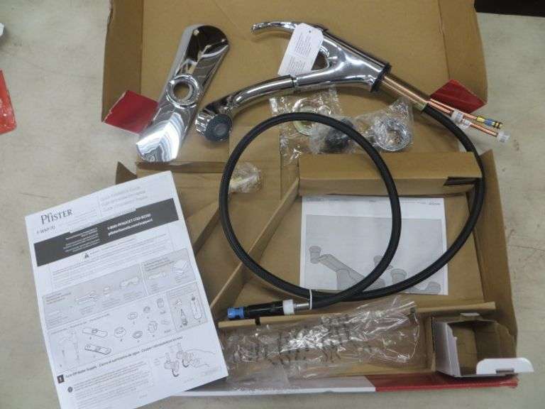 Pfister Pull Out Kitchen Faucet Model F-WKP-701C - Lambrecht Auction, Inc.