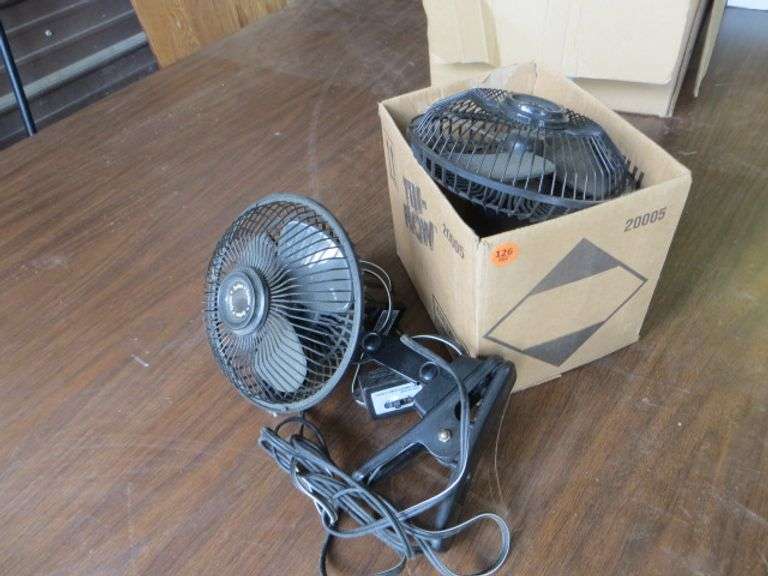 12V Clamp On Fans for Cigarette Lighters - Lambrecht Auction, Inc.