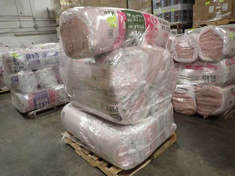 R-15 Unfaced Fiberglass Bagged Insulation - Lambrecht Auction, Inc.