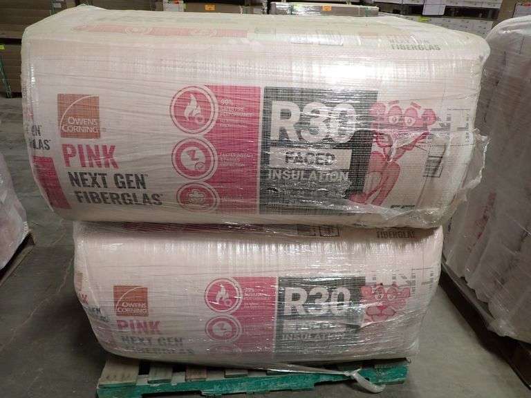 R-30 Fiberglass Insulation Batted - Lambrecht Auction, Inc.