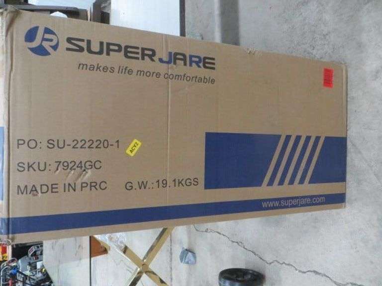 Computer Desk With Power Outlet & Monitor Shelf - Unassembled ...