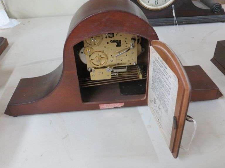 Seth Thomas Westminster Chime Camel Back Clock - Lambrecht Auction, Inc.