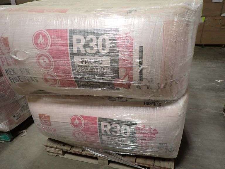 R-30 Fiberglass Insulation Batted - Lambrecht Auction, Inc.