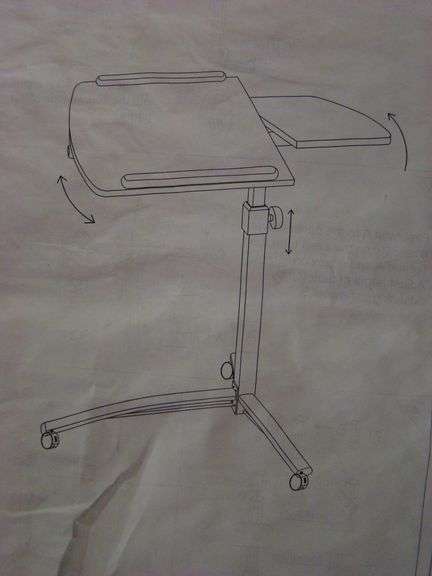 New Computer Desk with Wheels - Unassembled - Lambrecht Auction, Inc.