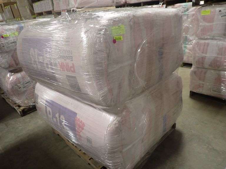 R- 13 Foil Faced Fiberglass Bagged Insulation - Lambrecht Auction, Inc.