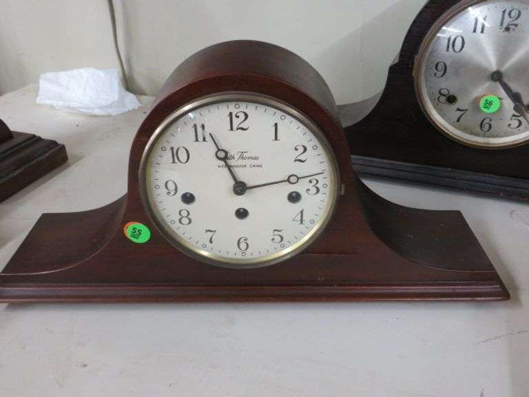 Seth Thomas Westminster Chime Camel Back Clock - Lambrecht Auction, Inc.