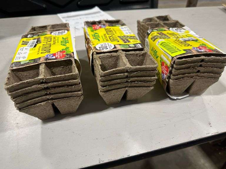 Jiffy 50 Cell Jiffy-Strips (3) - Lambrecht Auction, Inc.