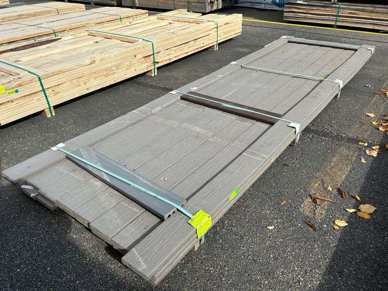 Cape Cod Gray Composite Decking 5/4"x6"x12' - Lambrecht Auction, Inc.