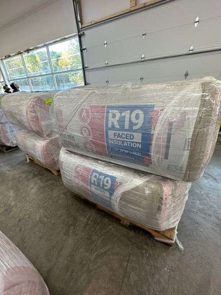 R-19 Fiberglass Bagged Insulation - Lambrecht Auction, Inc.