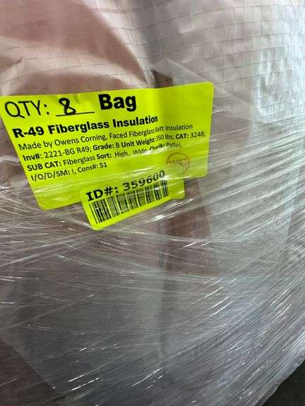 R-49 Fiberglass Insulation - Lambrecht Auction, Inc.