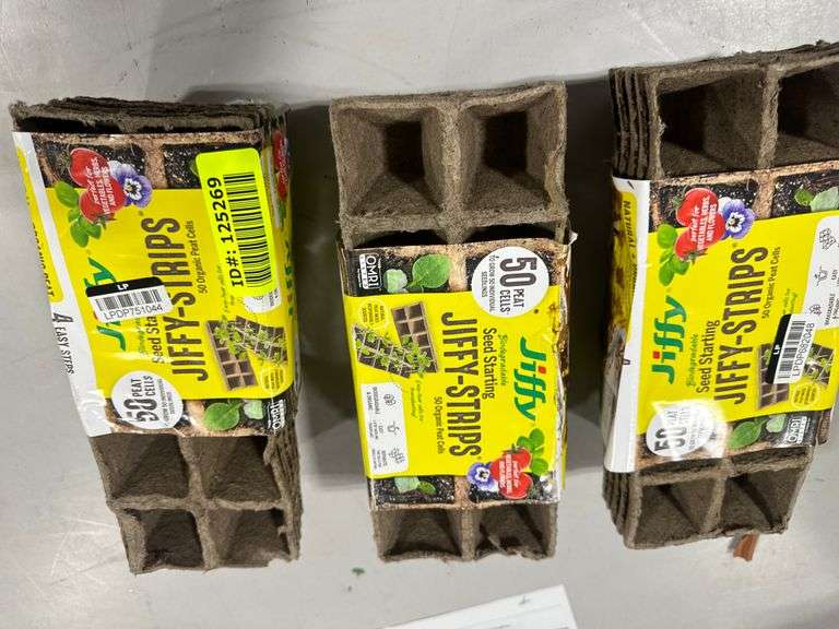 Jiffy 50 Cell Jiffy-Strips (3) - Lambrecht Auction, Inc.