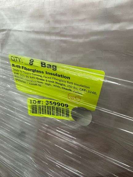 R-49 Fiberglass Insulation - Lambrecht Auction, Inc.