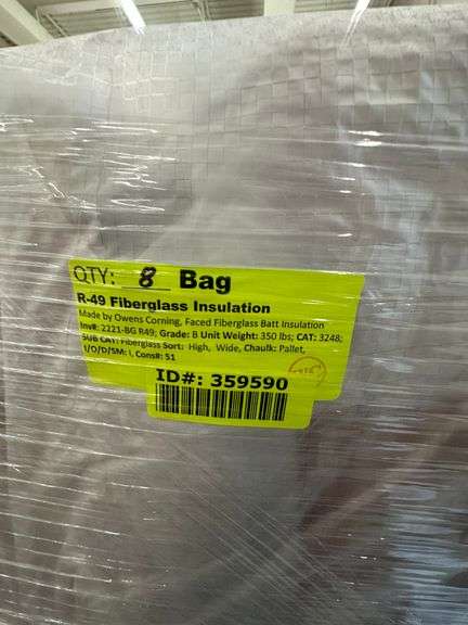 R-49 Fiberglass Insulation - Lambrecht Auction, Inc.