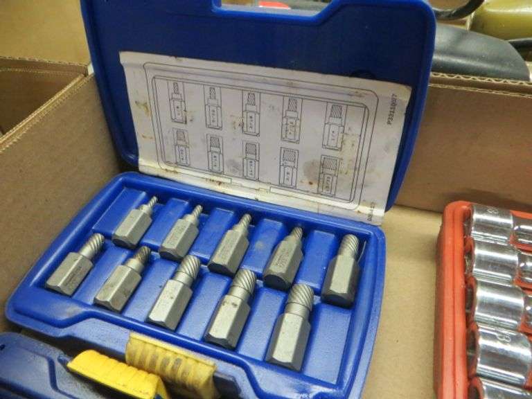 Hex Bit Set, Screw Extractor Set, Nut Extractors - Lambrecht Auction, Inc.