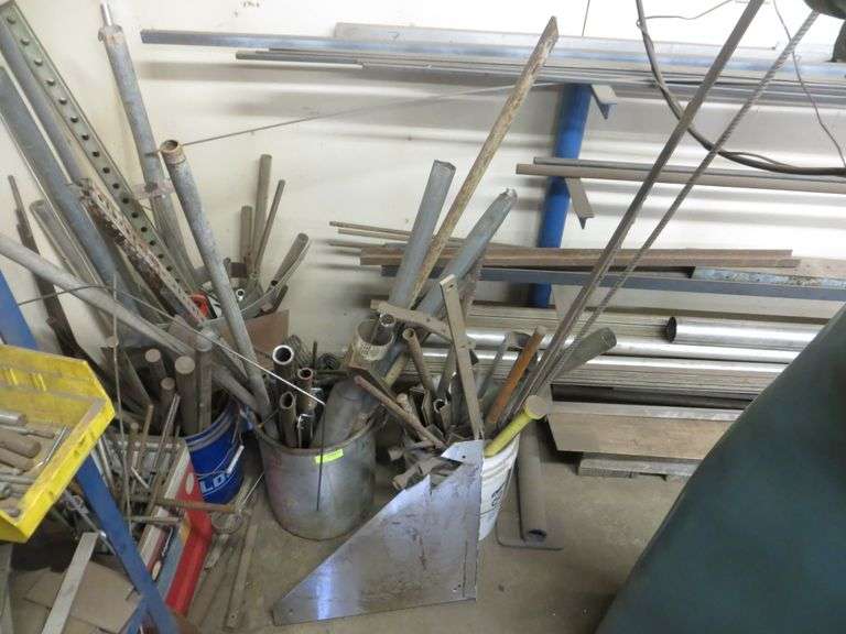 Buckets of Steel Pipe and Rod - Lambrecht Auction, Inc.
