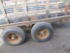 Homemade Tandem Axle Trailer - 12'x6' Bed - Lambrecht Auction, Inc.