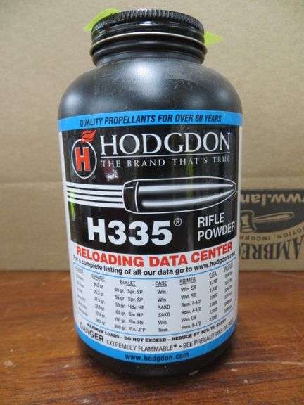 Powder - Hodgdon H335 - Lambrecht Auction, Inc.