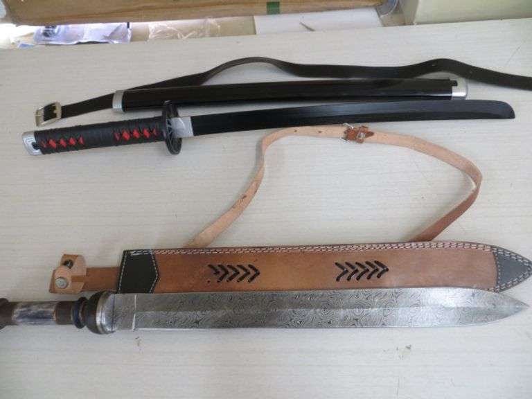 Two Swords With Sheaths - Lambrecht Auction, Inc.