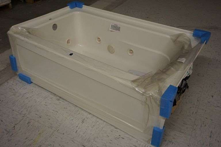 PROFLO Plus Series 72" x 36" Alcove 8 Jet Whirlpool Bath Tub with Skirt ...