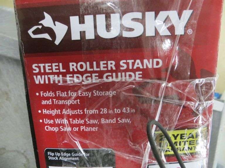 Husky Steel Roller Stand With Edge Guide Lambrecht Auction Inc 
