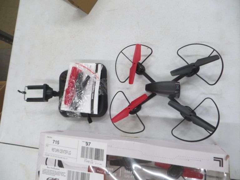 Sharper Image Mach X Video Drones - See Details - Lambrecht Auction, Inc.