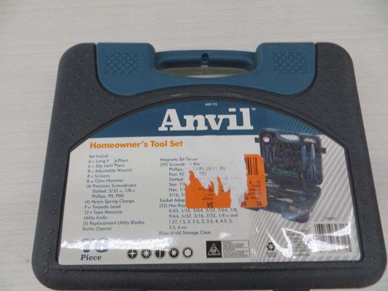 Anvil 76pc Homeowners Tool Set - See Details - Lambrecht Auction, Inc.