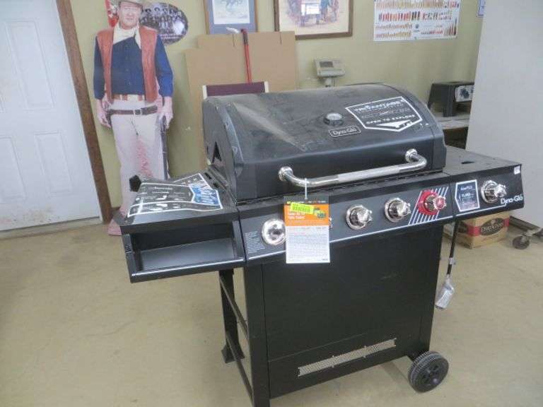 Dyno Glow Trivntage Sear Plus W/ Side Burner Gas Grill - See Details ...