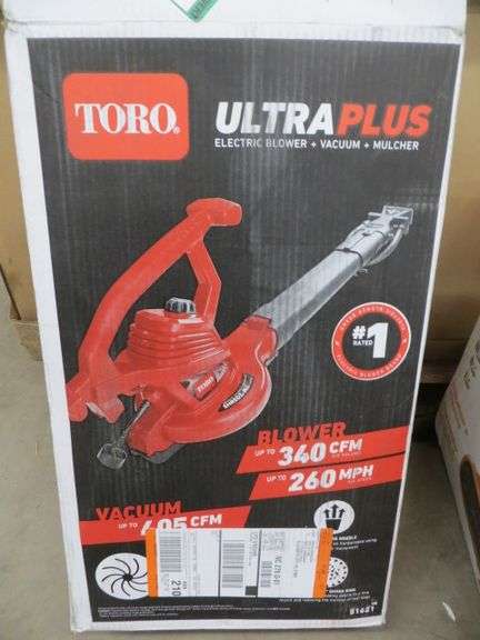 Toro Ultra Plus Electric Blower Mulcher - Lambrecht Auction, Inc.