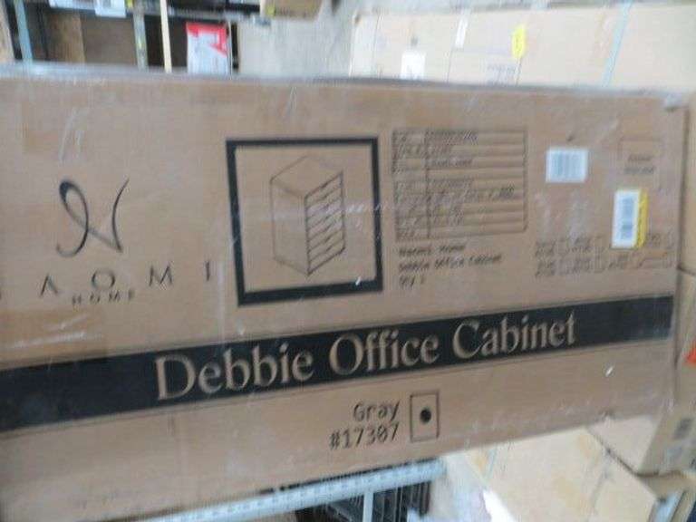 Naomi Home Debbie Office Cabinet - Unassembled - Lambrecht Auction, Inc.
