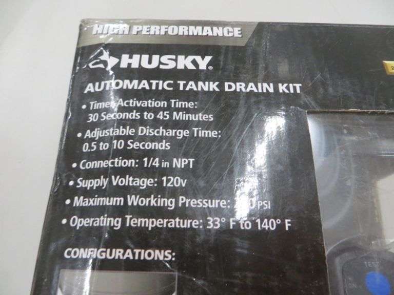 Husky Automatic Tank Drain Kit - See Details - Lambrecht Auction, Inc.