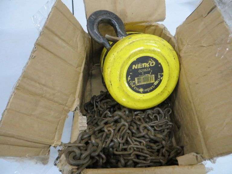 1 Ton Neiko Chain Fault - See Details - Lambrecht Auction, Inc.
