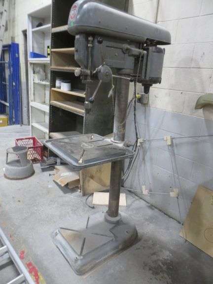 Delta Floor Model Industrial Drill Press - Lambrecht Auction, Inc.