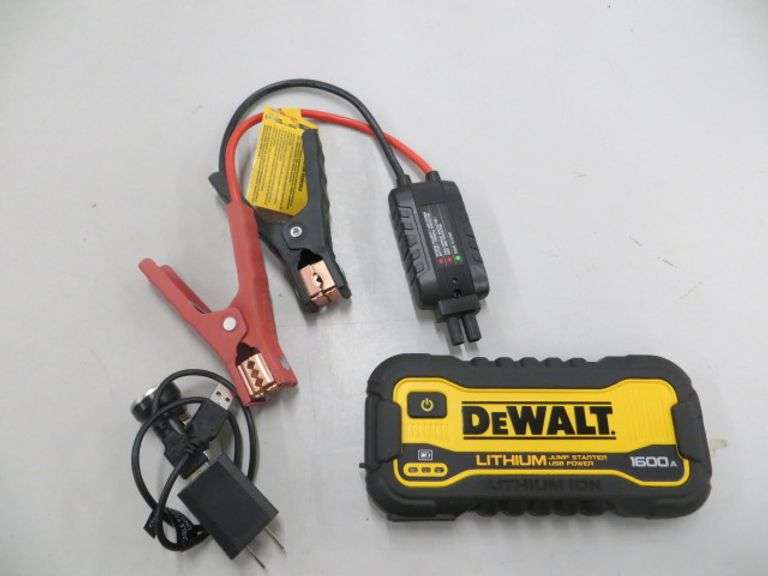 DeWalt Lithium Jump Starter USB Power - Lambrecht Auction, Inc.