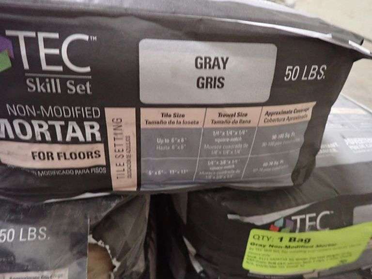 Gray Non-Modified Mortar - Lambrecht Auction, Inc.