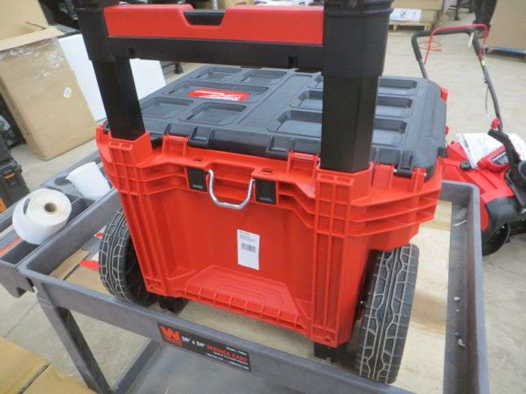 Milwaukee Pack Out Rolling Tool Box - See Details - Lambrecht Auction, Inc.