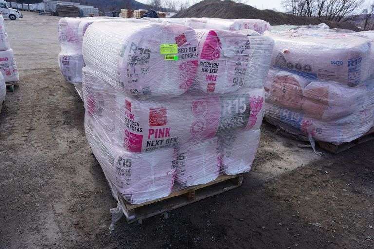 R-15 Fiberglass Bagged Insulation - Lambrecht Auction, Inc.