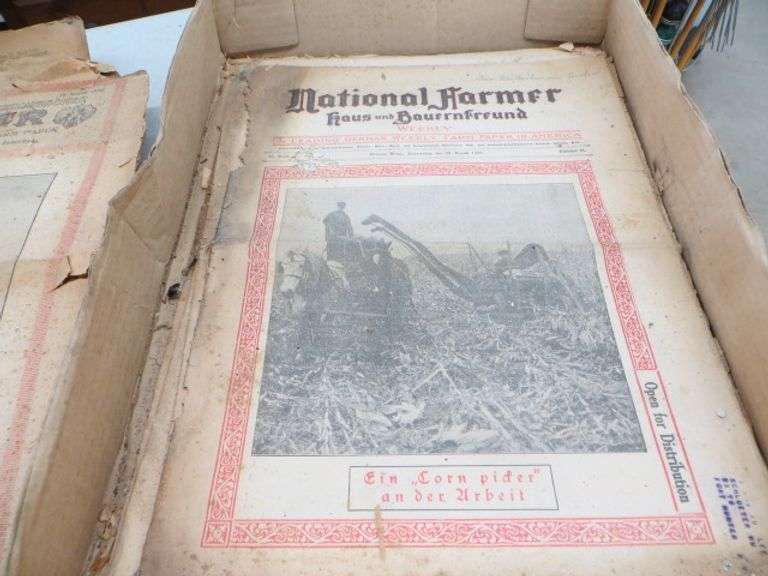 Old German Farm Newspapers - 1920's - Lambrecht Auction, Inc.