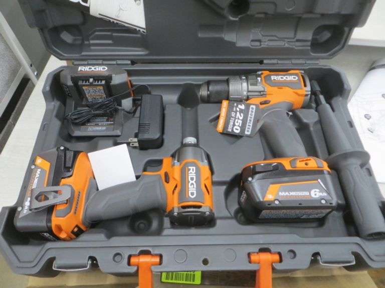 Rigid 18v Two Tool Combo Kit - Lambrecht Auction, Inc.