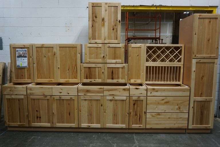Frontier Shaker Kitchen Cabinet Set 20' - Lambrecht Auction, Inc.