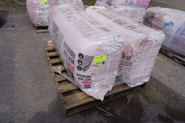R-8 Fiberglass Bagged Insulation - Lambrecht Auction, Inc.