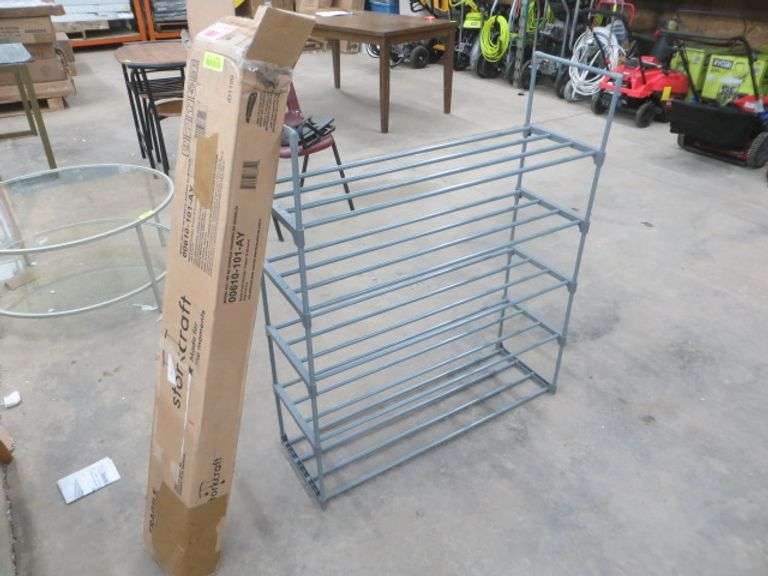 Stork Craft Changing Topper And 5 Shelf PVC Rack - Lambrecht Auction, Inc.