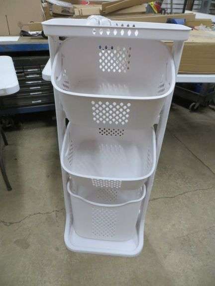 Bretoes Laundry Basket Stand - Lambrecht Auction, Inc.