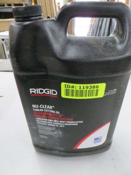 Rigid Nu-Clear Thread Cutting Oil 1 Gallon - Jug Is Dented - Lambrecht ...