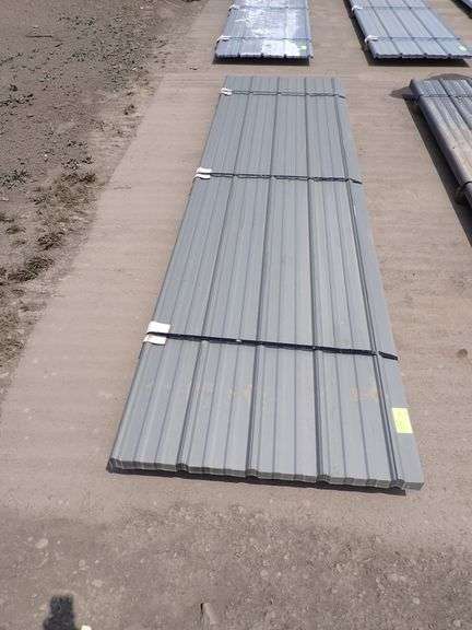 Dull Galvanized Metal Panel 3'x12' - Lambrecht Auction, Inc.